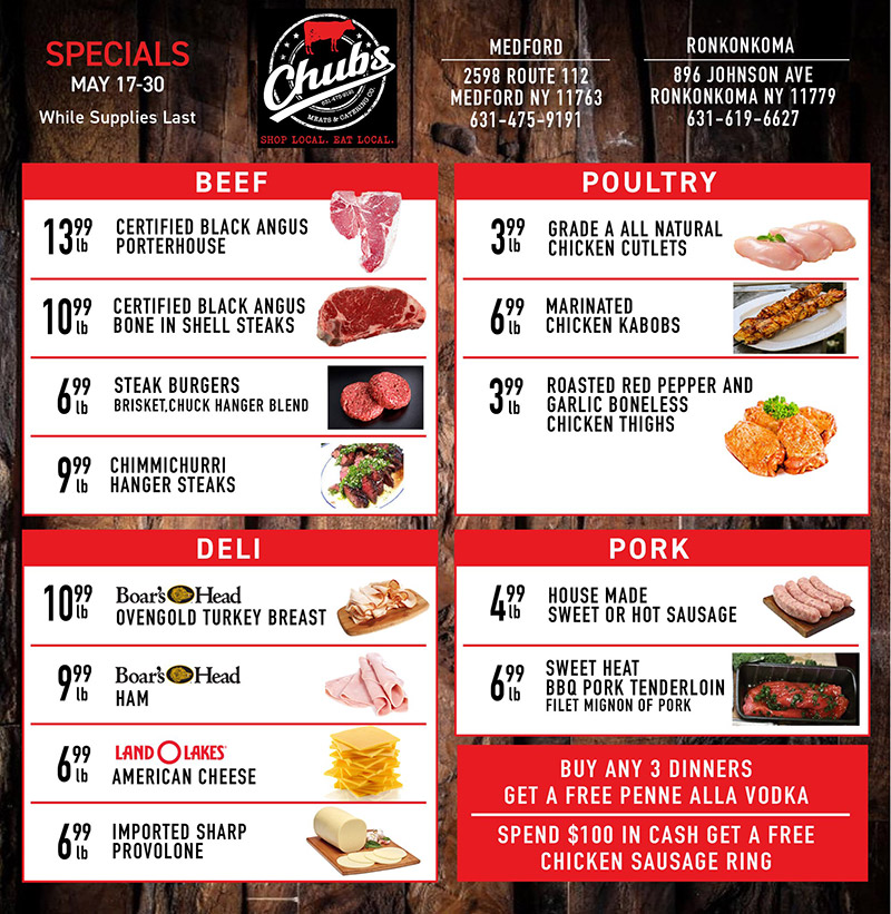 Chubs Meats | Your Long Island Butcher Shop